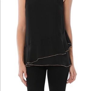 Parker | Tops | Hpnwt Parker Black Silk Flutter Top | Poshmark